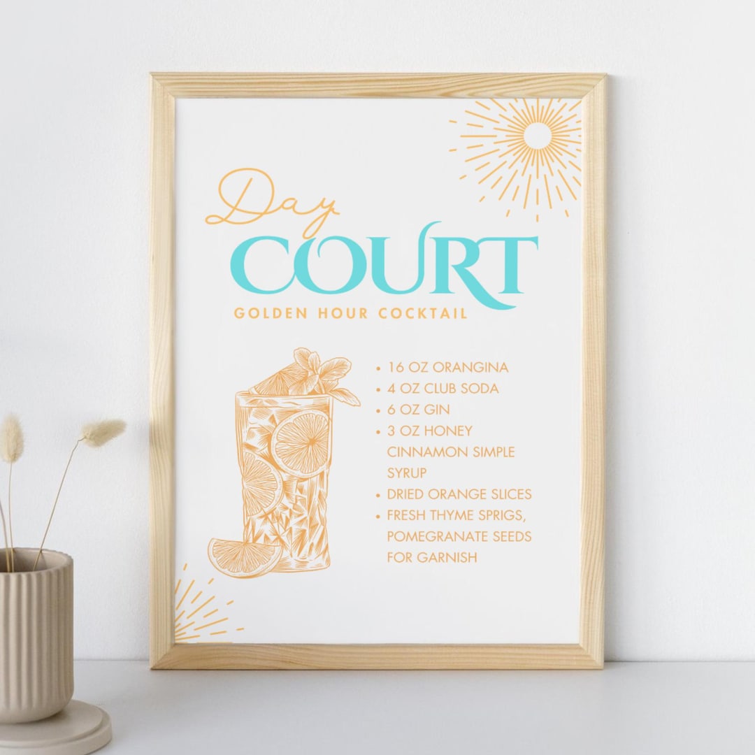 A Court of Thorns & Roses - ACOTAR - Day Court Cocktail (3 Color ...