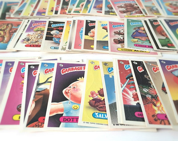 1980s Garbage Pail Kids Stickers Trading Cards, Gross Gift for Dads ...