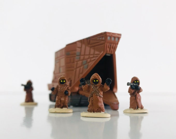 Miniature Star Wars Jawa Sandcrawler Die Cast Metal Vehicle With 4 ...
