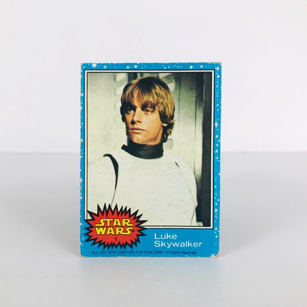 Luke Skywalker Card - Etsy