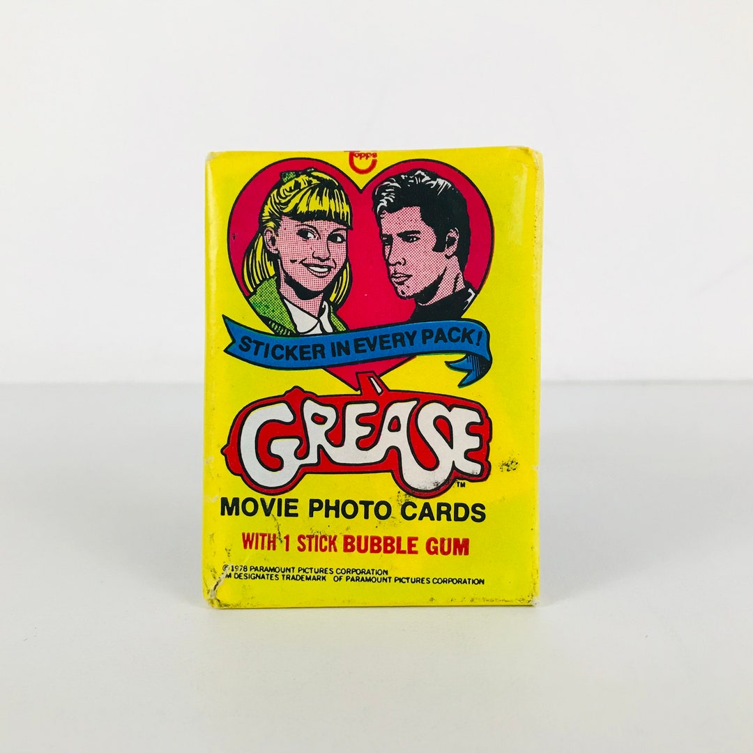 1978 Grease Movie Trading Cards / Wax Packs Vintage Grease - Etsy