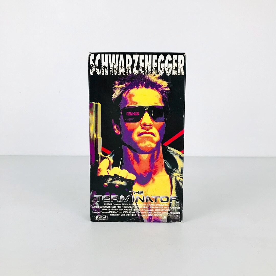 1984 the Terminator Movie VHS Tape, Classic 1980s Arnold Schwarzenegger ...