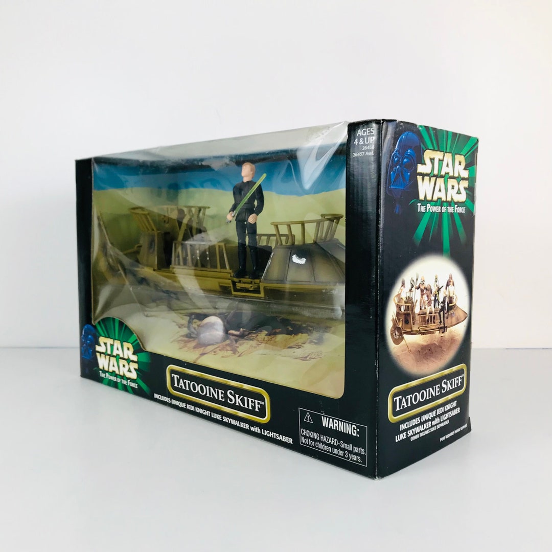 1999 Star Wars Tatooine Skiff Toy Vehicle With Luke Skywalker Action ...