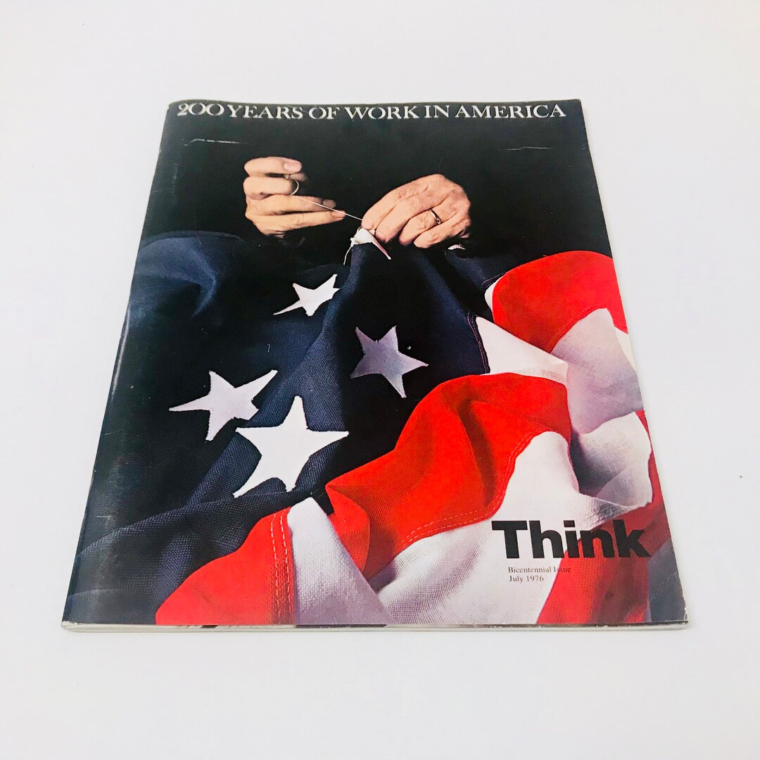 Vintage IBM Computer Think Magazine 1976 Bicentennial Issue, 1970s ...