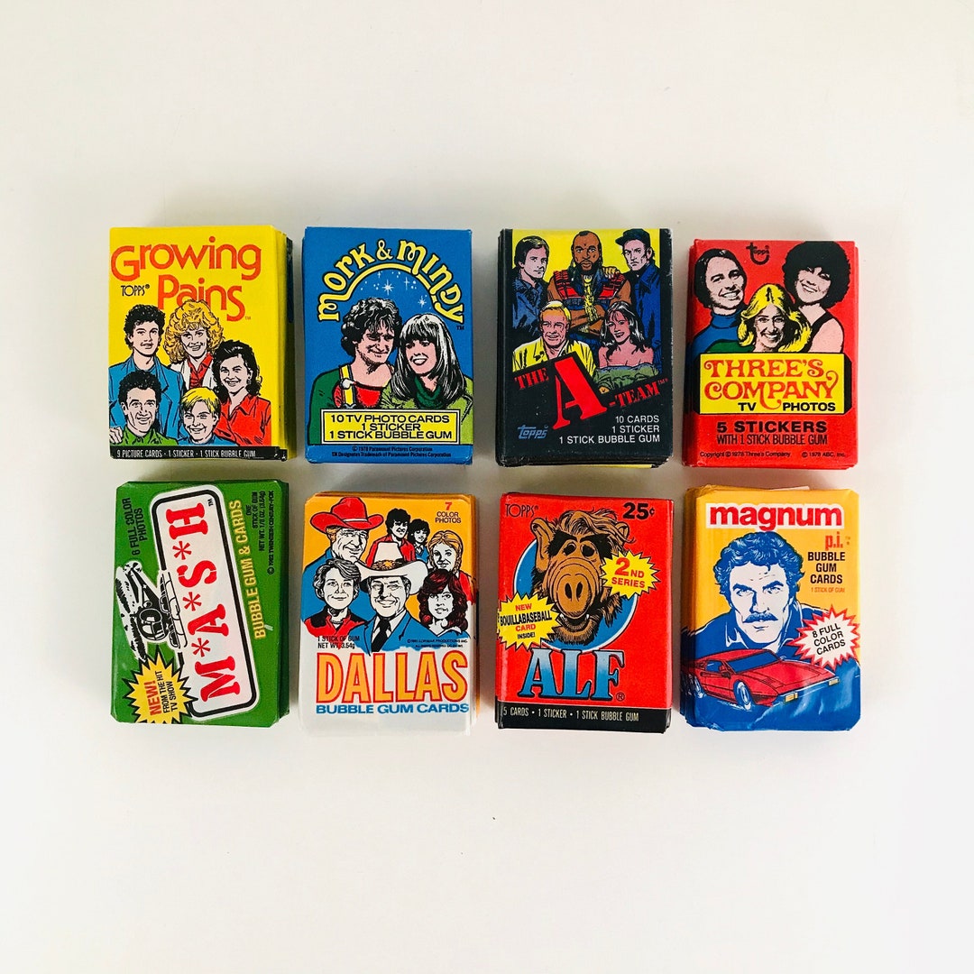 1980s TV Show Trading Cards Wax Packs Fathers Day Gift - Etsy