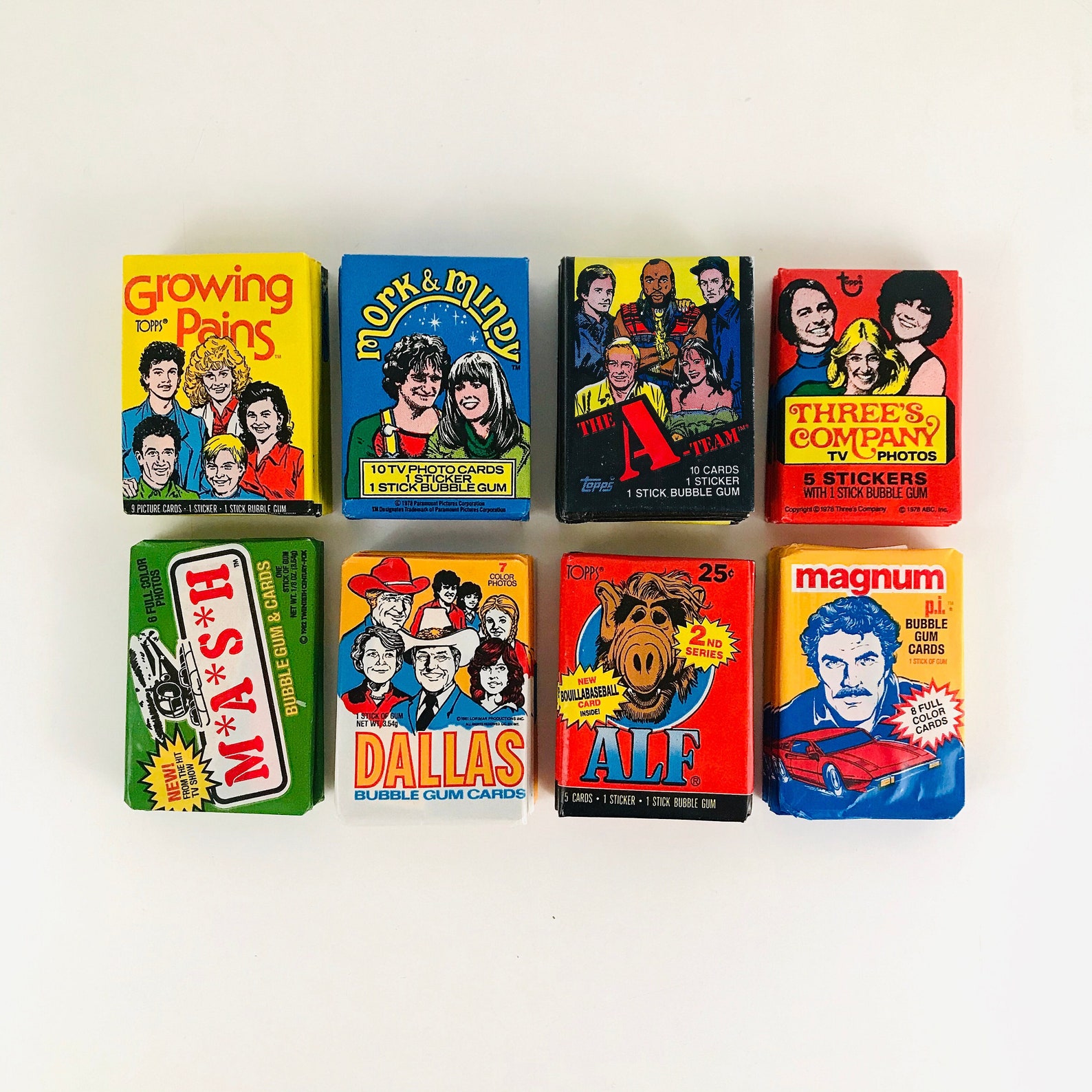1980s TV Show Trading Cards Wax Packs Vintage 80s Gift for - Etsy