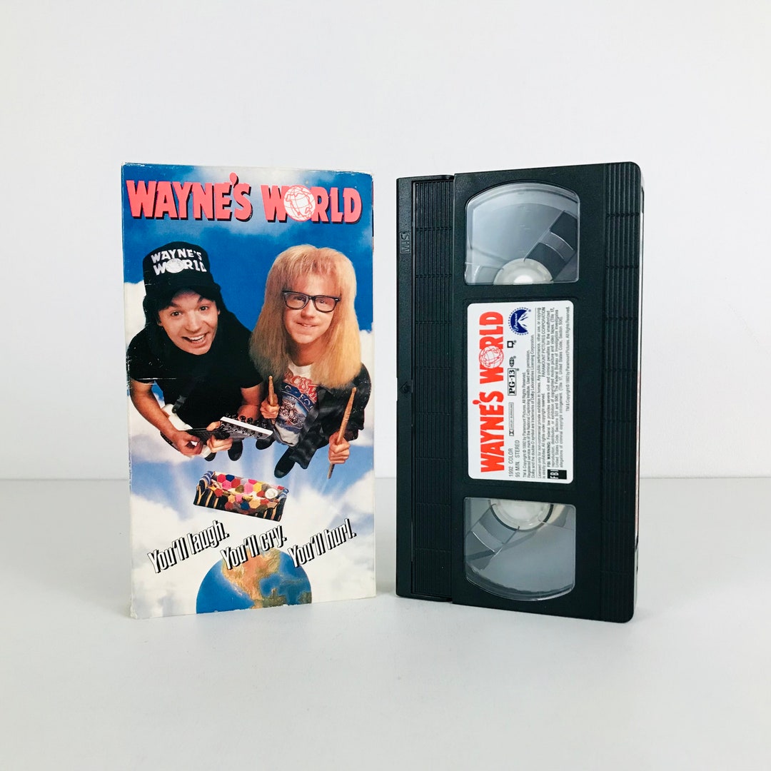 1992 Wayne's World Movie VHS Tape, Wayne and Garth, 1990s SNL Mike ...