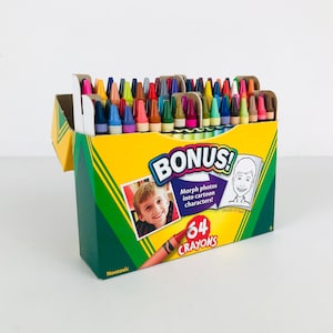 Crayola Crayons Box of 64 With Built in Sharpener, Multi-colored Crayon ...