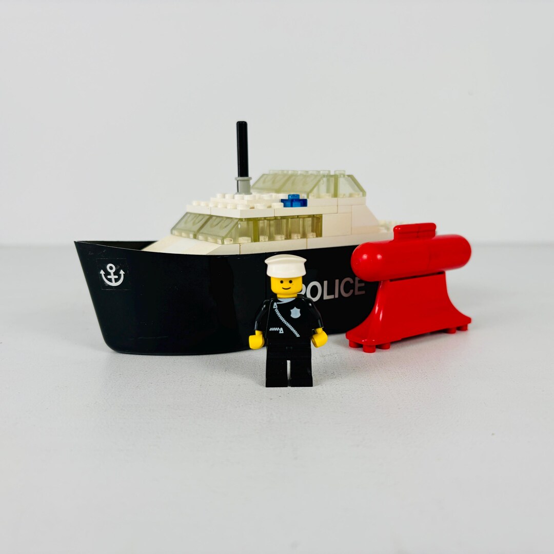1978 LEGO Police Boat #709-1 With Policeman Mini Figure, Boat Toy That ...