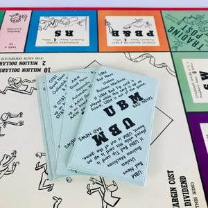 Vintage Stock Market Board Game, 1950s Gunn Educational Monopoly-like ...