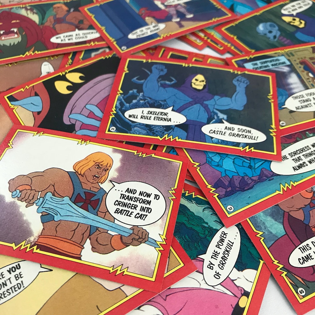 Vintage He Man Masters of the Universe Trading Cards 1984 - Etsy