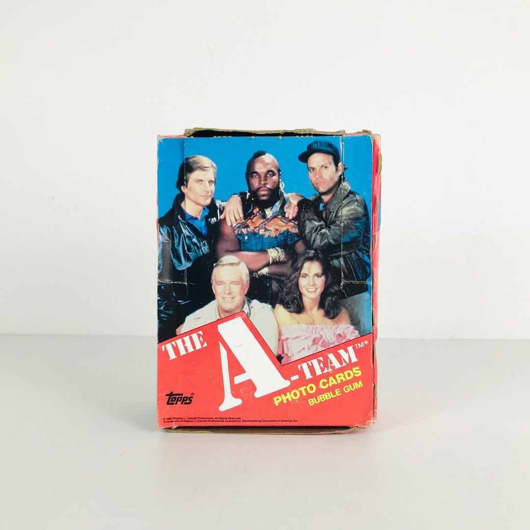 1983 the A-team Trading Cards Display Box Classic 1980s NBC - Etsy