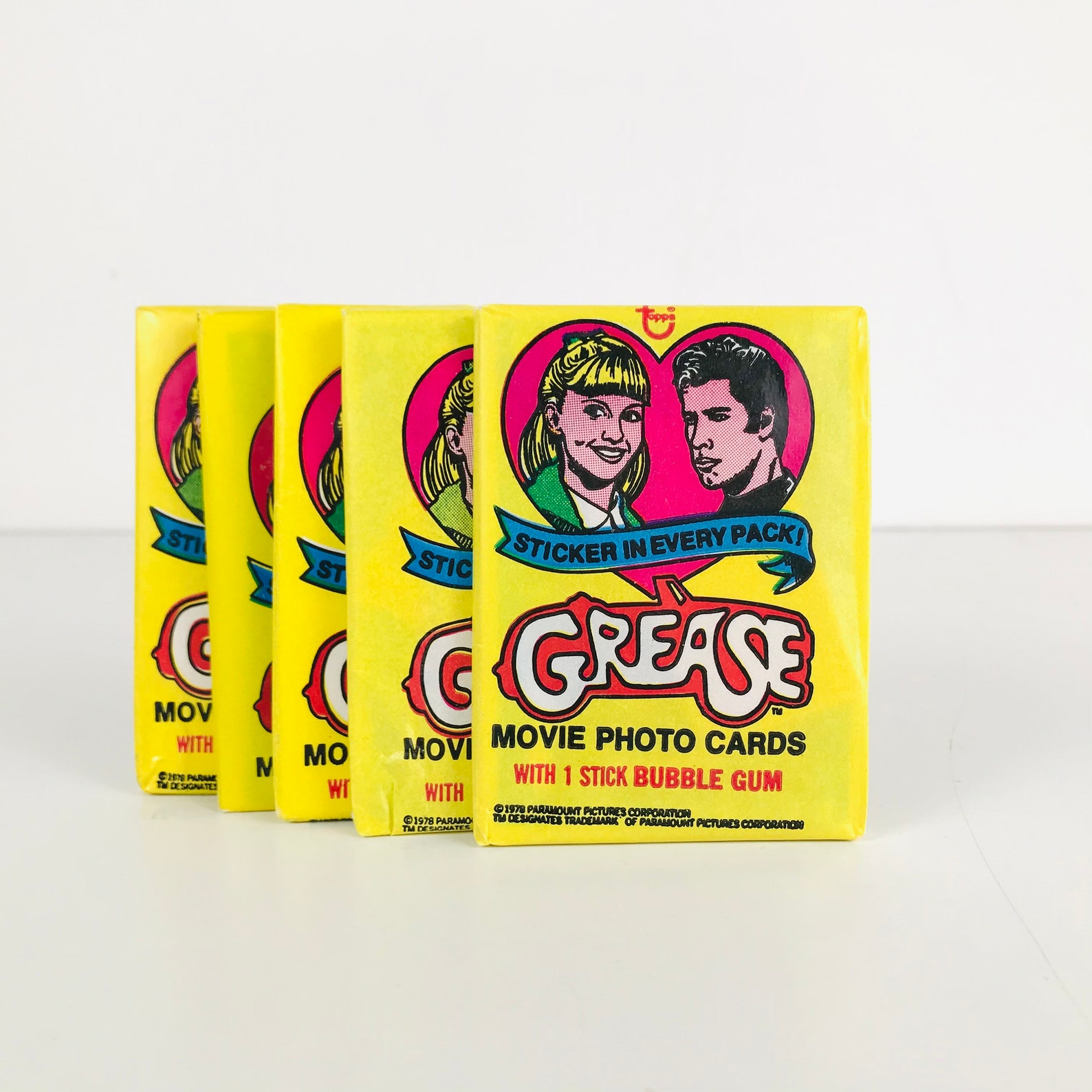1978 Grease Movie Trading Cards / Wax Packs Vintage Grease - Etsy