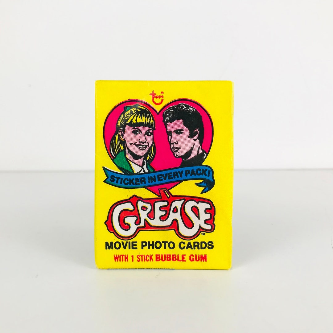 1978 Grease Movie Trading Cards / Wax Packs Vintage Grease - Etsy