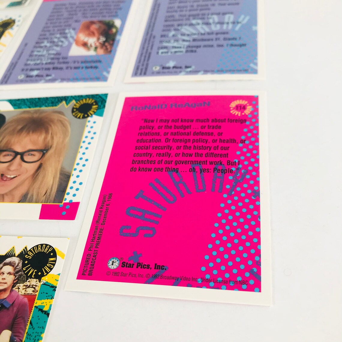 1992 Saturday Night Live Star Pics Cards / Vintage SNL | Etsy