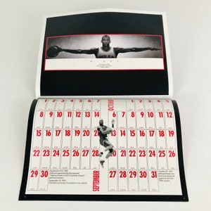 Vintage 1991 Michael Jordan Calendar, Wheaties Cereal Box Prize ...