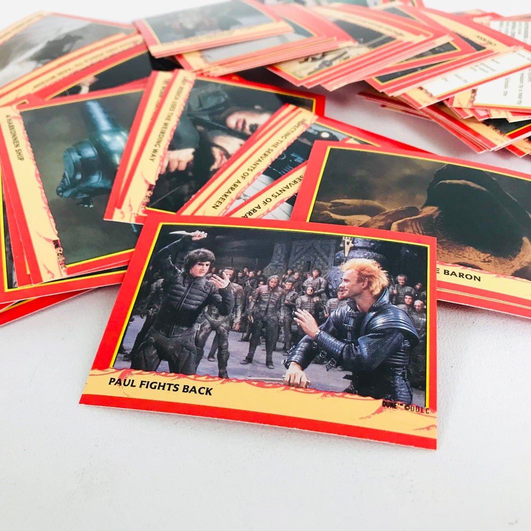 Original 1984 Dune Movie Trading Cards and Stickers Lot of 20, Paul ...