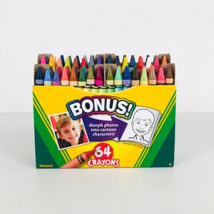 Crayola Crayons Box of 64 With Built in Sharpener, Multi-colored Crayon ...