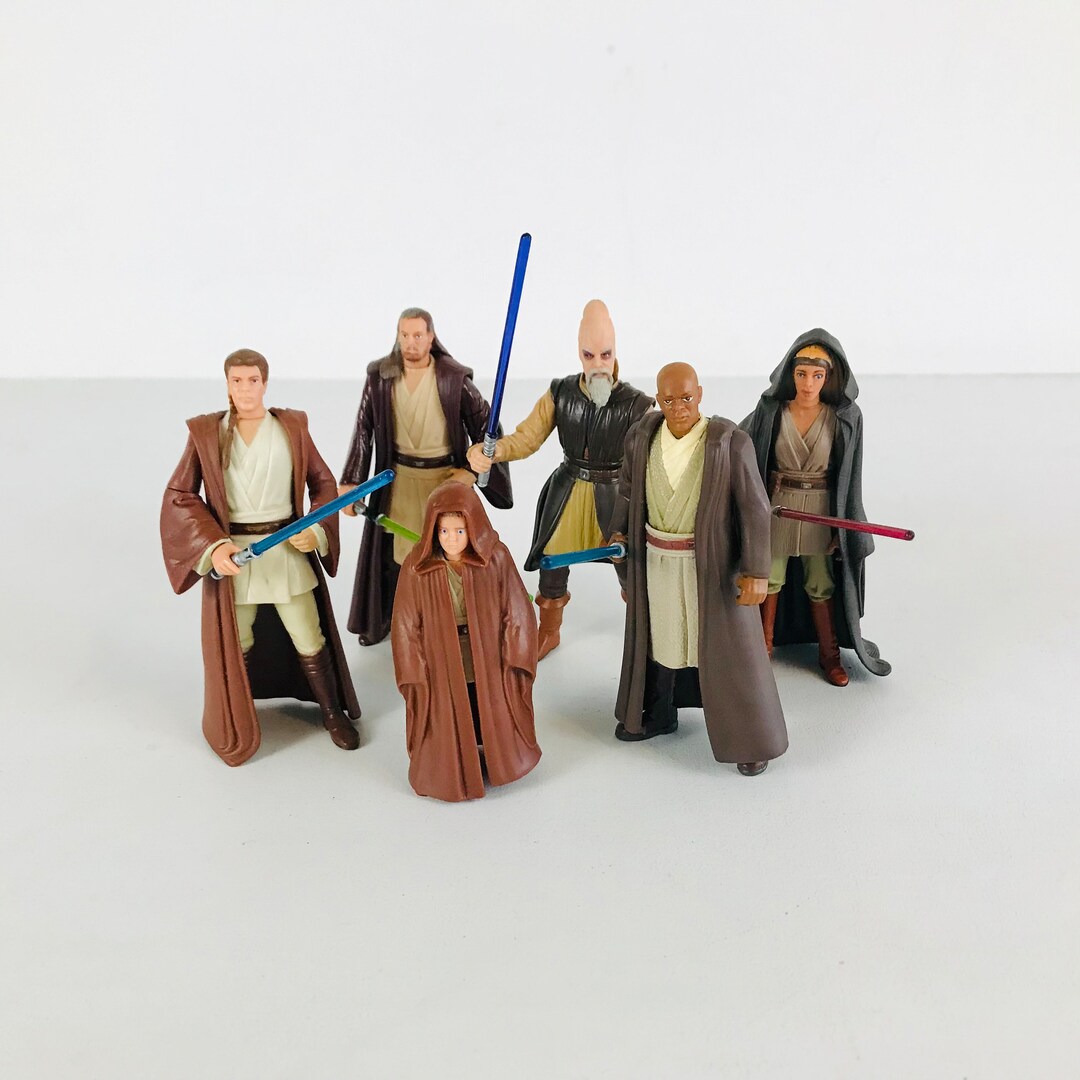 Star Wars Jedi Council Action Figures Lot of 6 From Episode 1 the ...