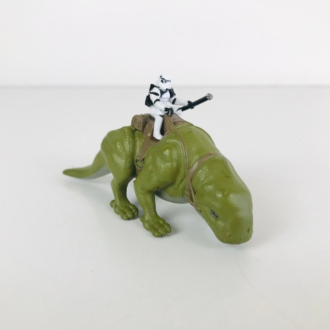 Miniature Star Wars Dewback and Stormtrooper Toy Set, Vintage 1990s ...