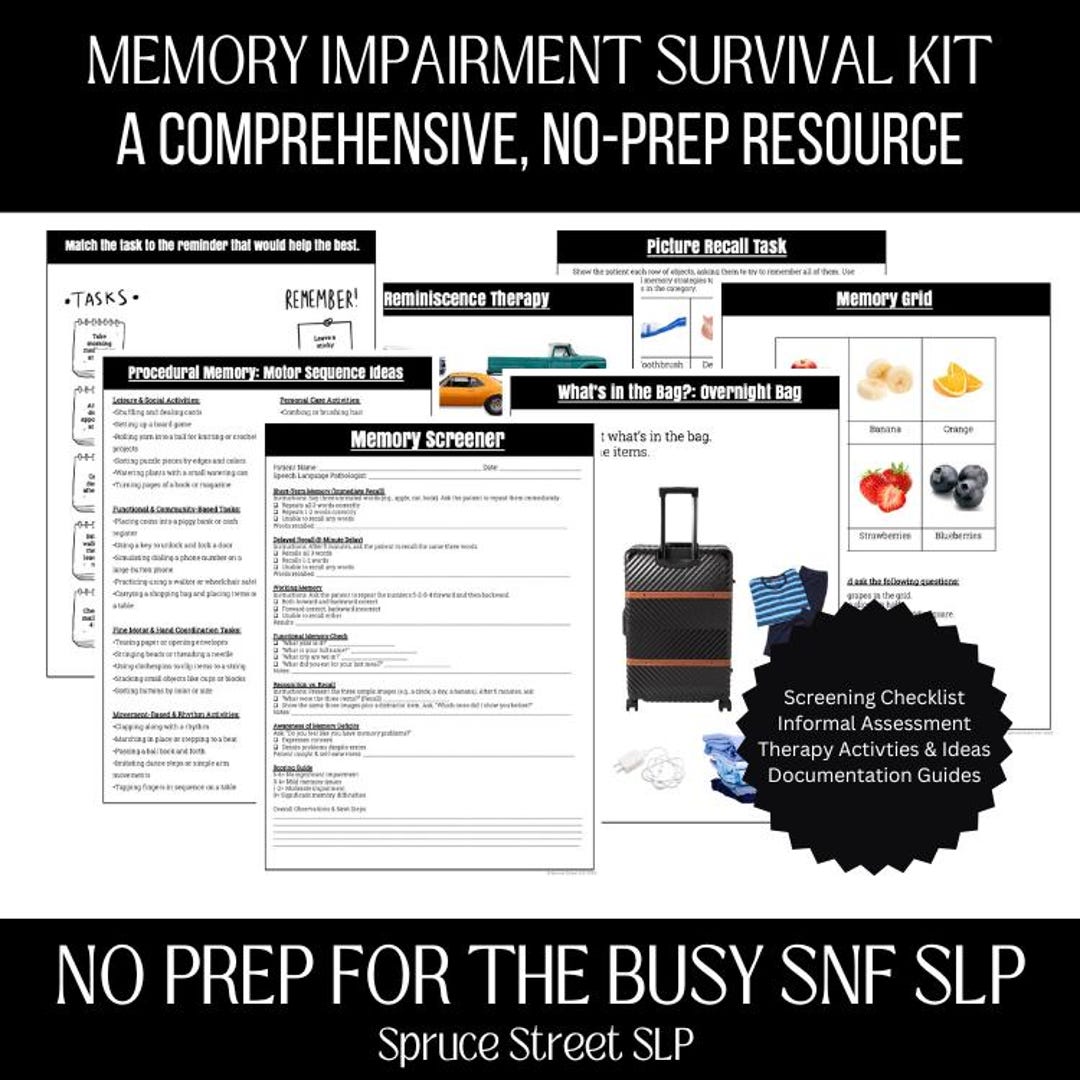 Memory Survival Kit – Speech Therapy for SNF, Dementia, & Cognitive ...