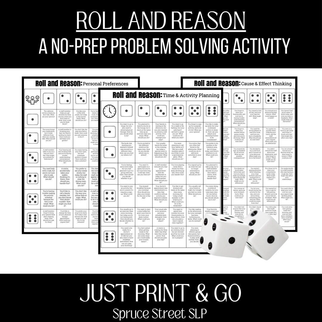 Roll and Reason: A Dice-rolling Problem-solving Task for Adult Speech ...