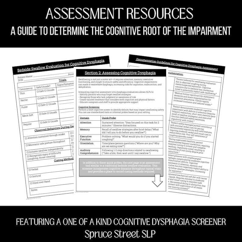 Cognitive Dysphagia Survival Kit-a Toolkit for Adult Speech Therapy - Etsy