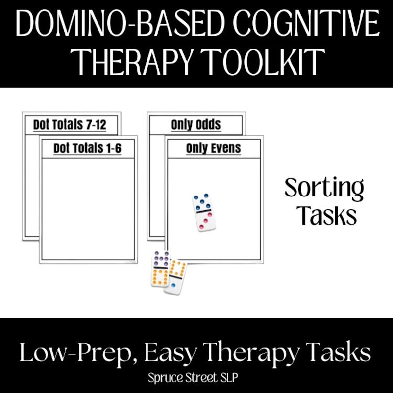 Domino-based Cognitive Therapy Toolkit for Adult Speech Therapy - Etsy