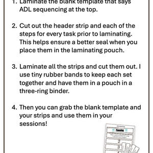 ADL Sequencing: Cleaning & Chores A Cognitive Activity for Adult Speech ...