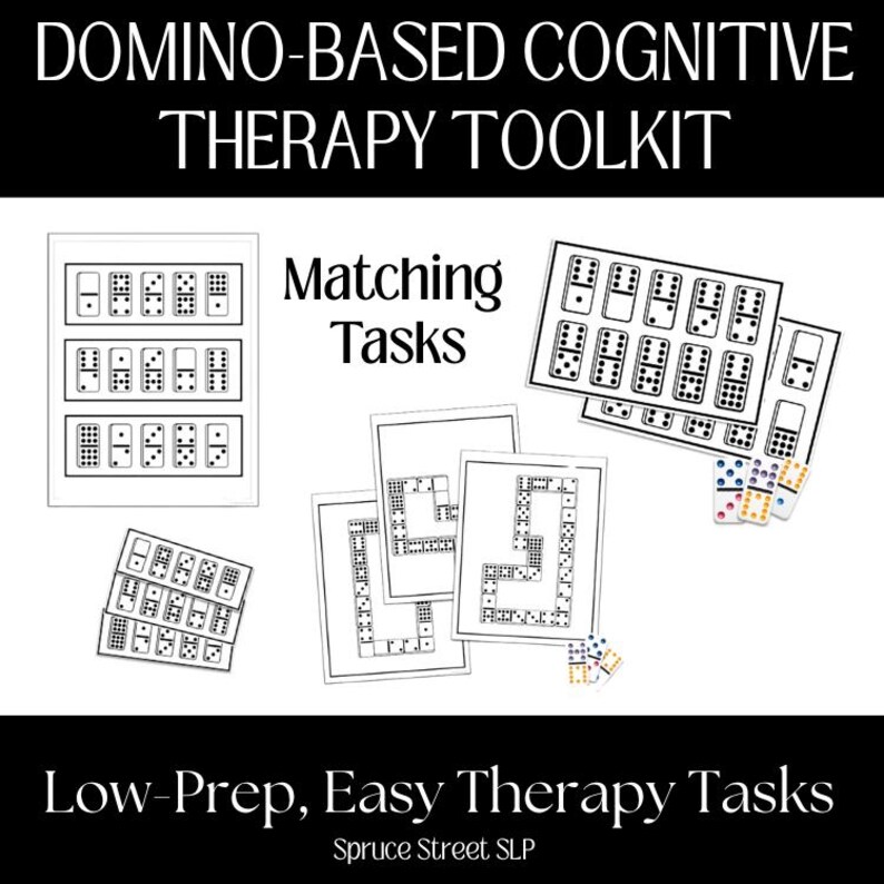 Domino-based Cognitive Therapy Toolkit for Adult Speech Therapy - Etsy