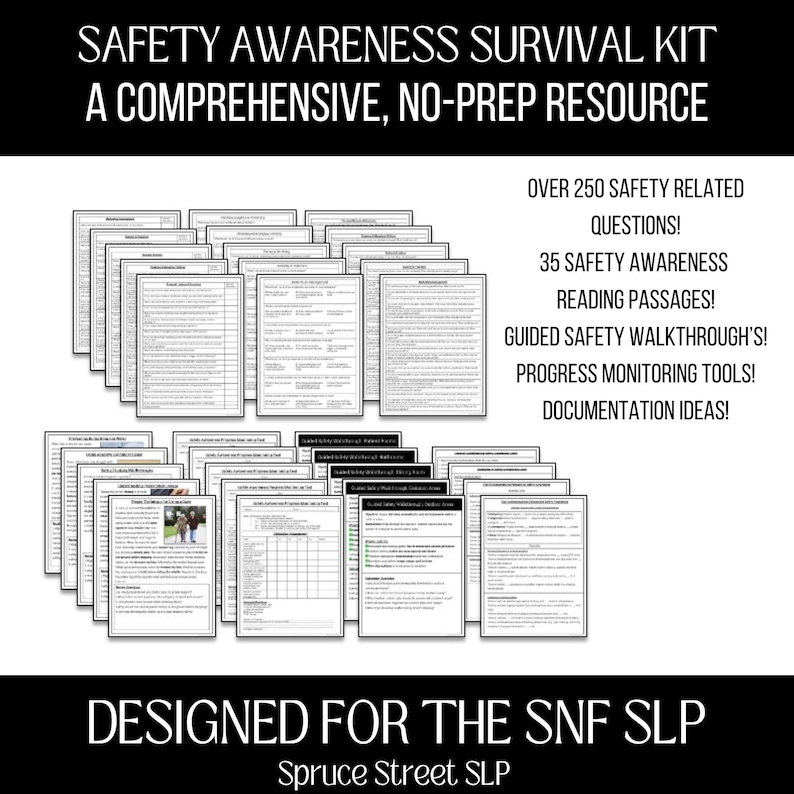 Safety Awareness Survival Kit for Adult Speech Therapy - Etsy