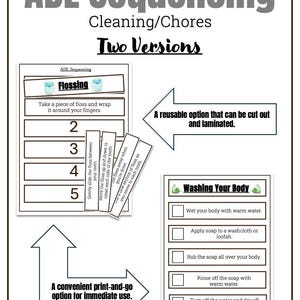 ADL Sequencing: Cleaning & Chores A Cognitive Activity for Adult Speech ...