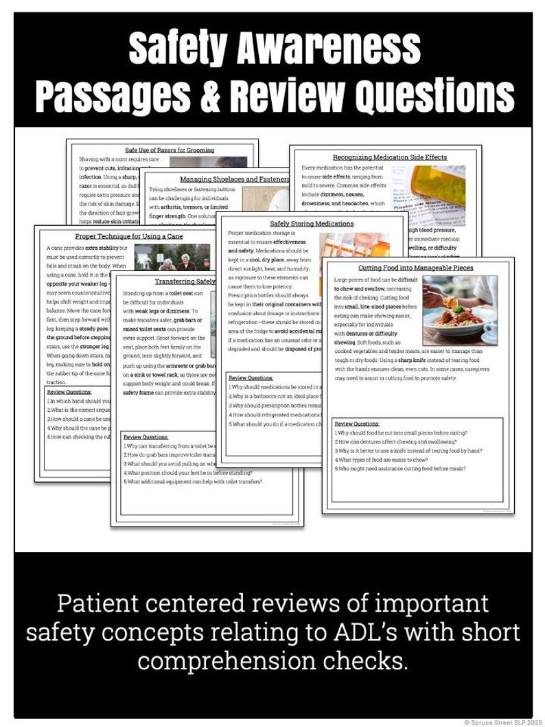 Safety Awareness Survival Kit for Adult Speech Therapy - Etsy