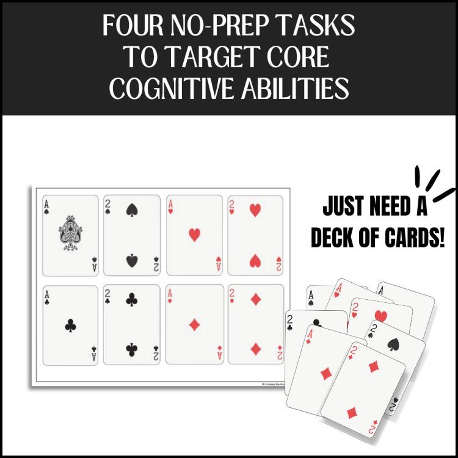 Using Playing Cards in Cognitive Therapy for Adults Speech Therapy - Etsy
