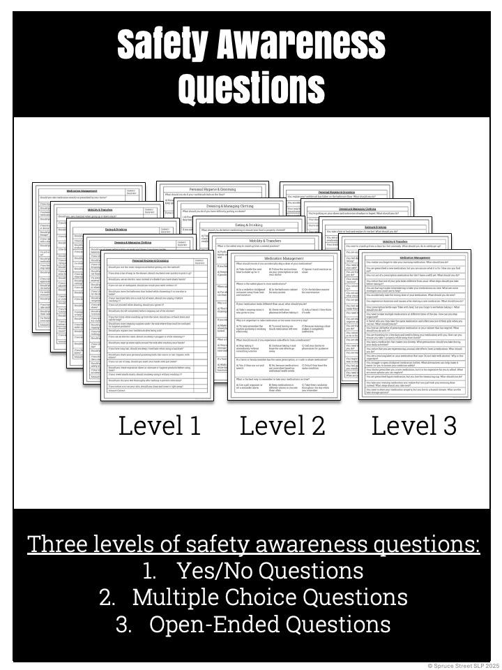 Safety Awareness Survival Kit for Adult Speech Therapy - Etsy
