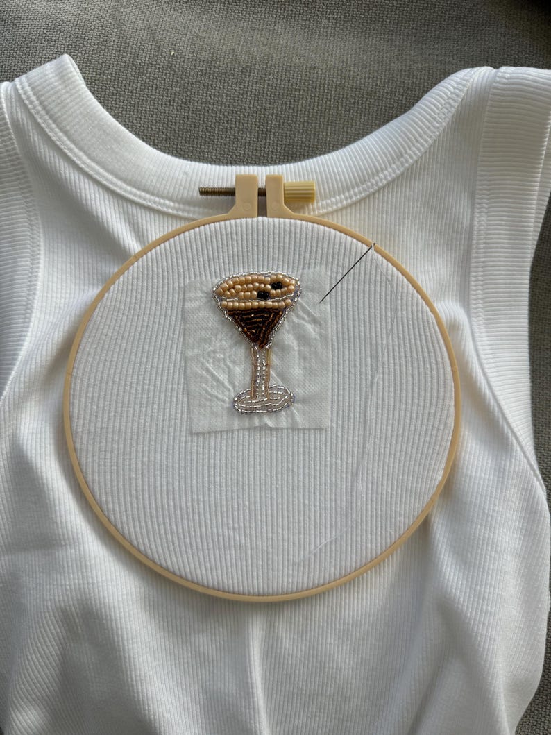 Espresso Martini Embroidered Tank Top - Etsy