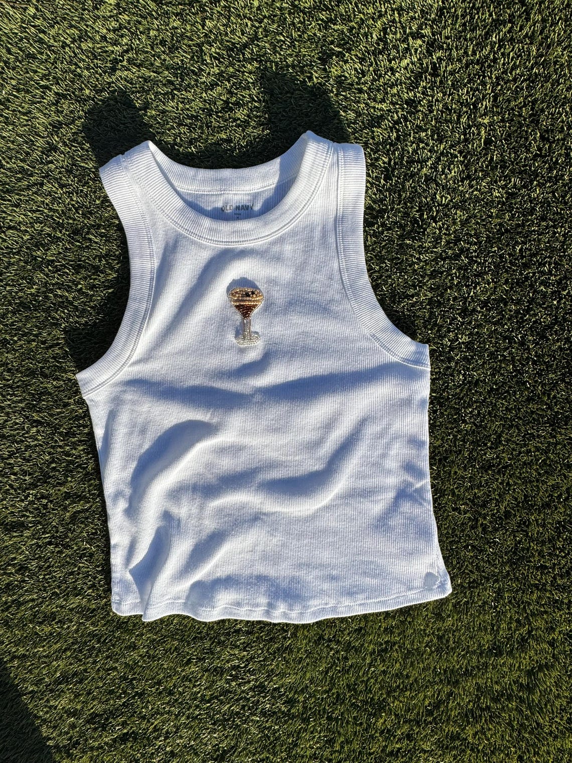 Espresso Martini Embroidered Tank Top - Etsy