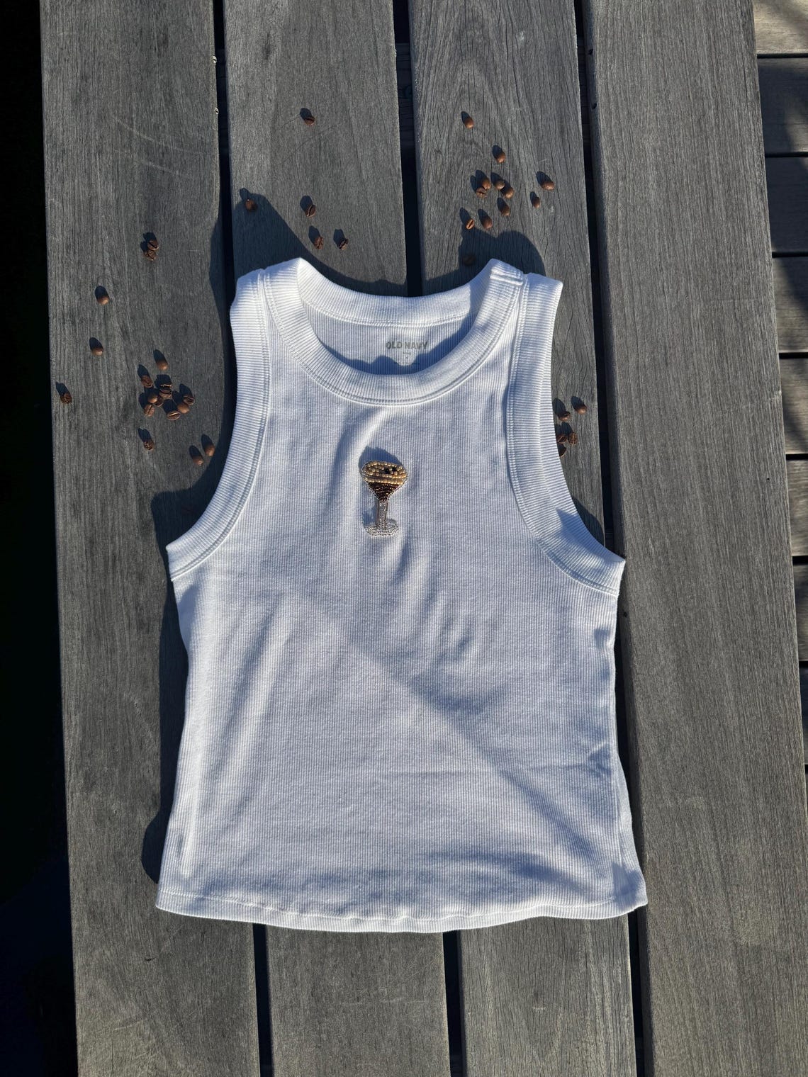 Espresso Martini Embroidered Tank Top - Etsy