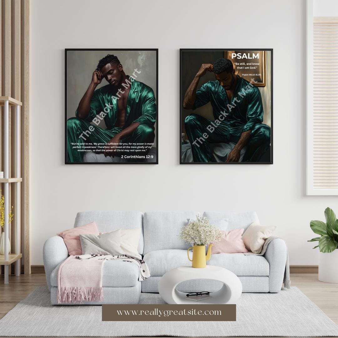 Faith-based Printable Black Art - Etsy