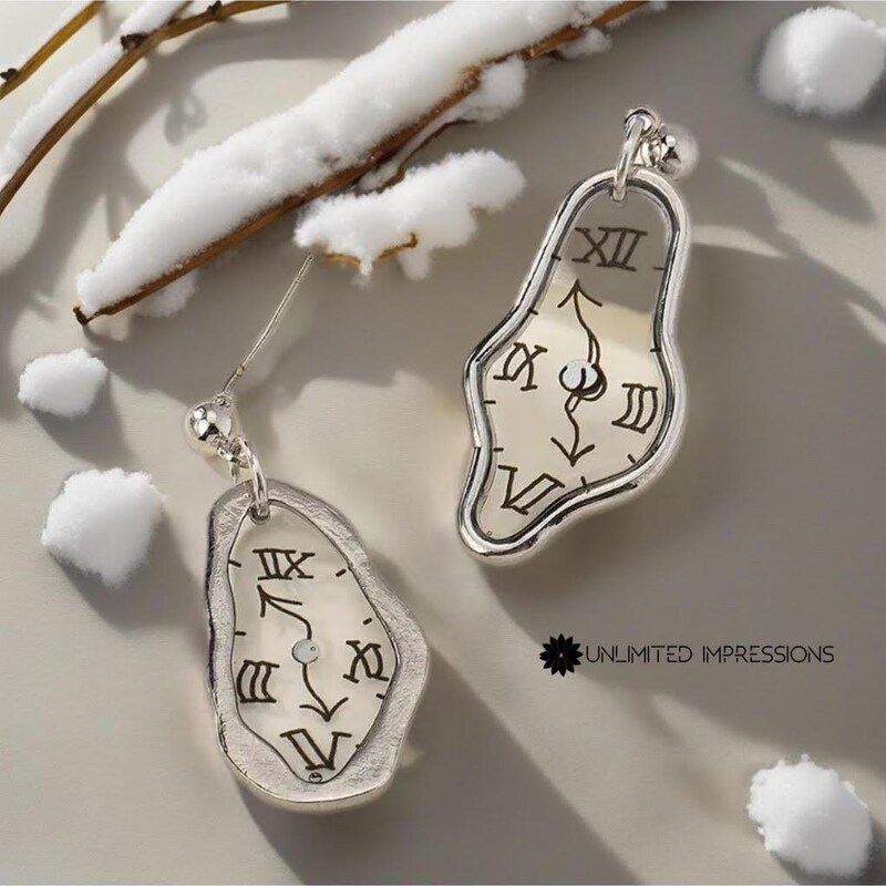 Clock Earrings - Etsy