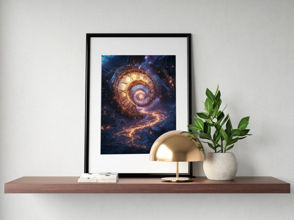 Psychedelic Poster: Time Spiral Vision Infinite Path - Etsy