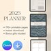 2025 Printable Planner Calendar, Goal Setting, Habit Tracker & Daily ...