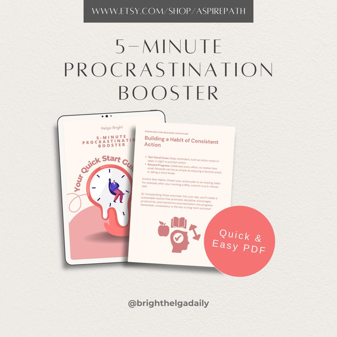 5-minute Procrastination Booster | Anti-procrastination Tool | Quick ...