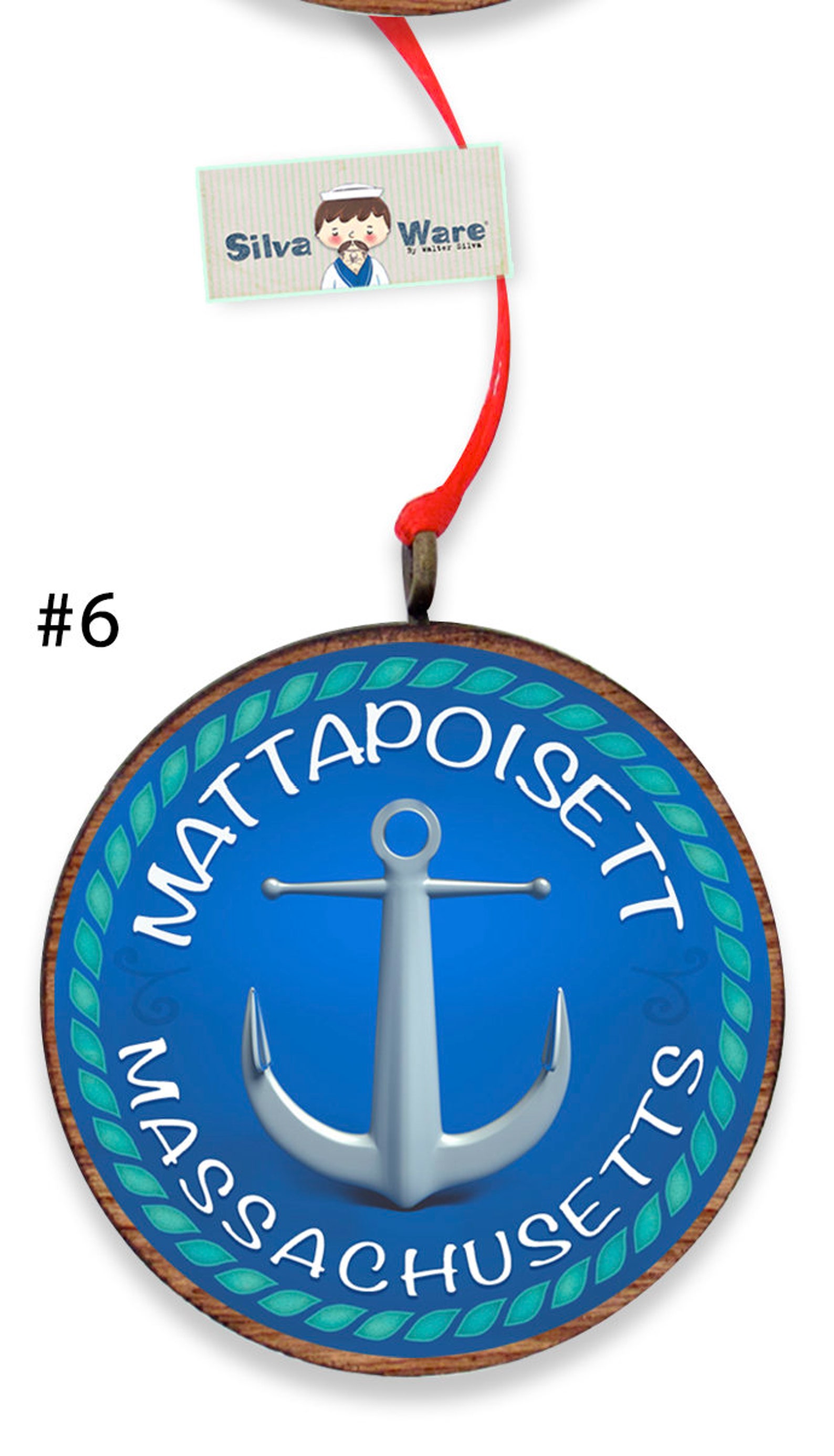 Mattapoisett Massachusetts Souvenir Keepsake Ornaments, Gift Tag, POI ...