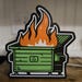 Dumpster Fire LED Lightbox | Glowing Tribute to Chaos | Funny Desk ...