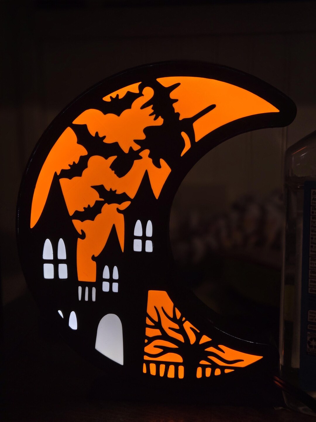 Halloween Themed Light Box, Personalized Nightlight, Personalized Gift ...