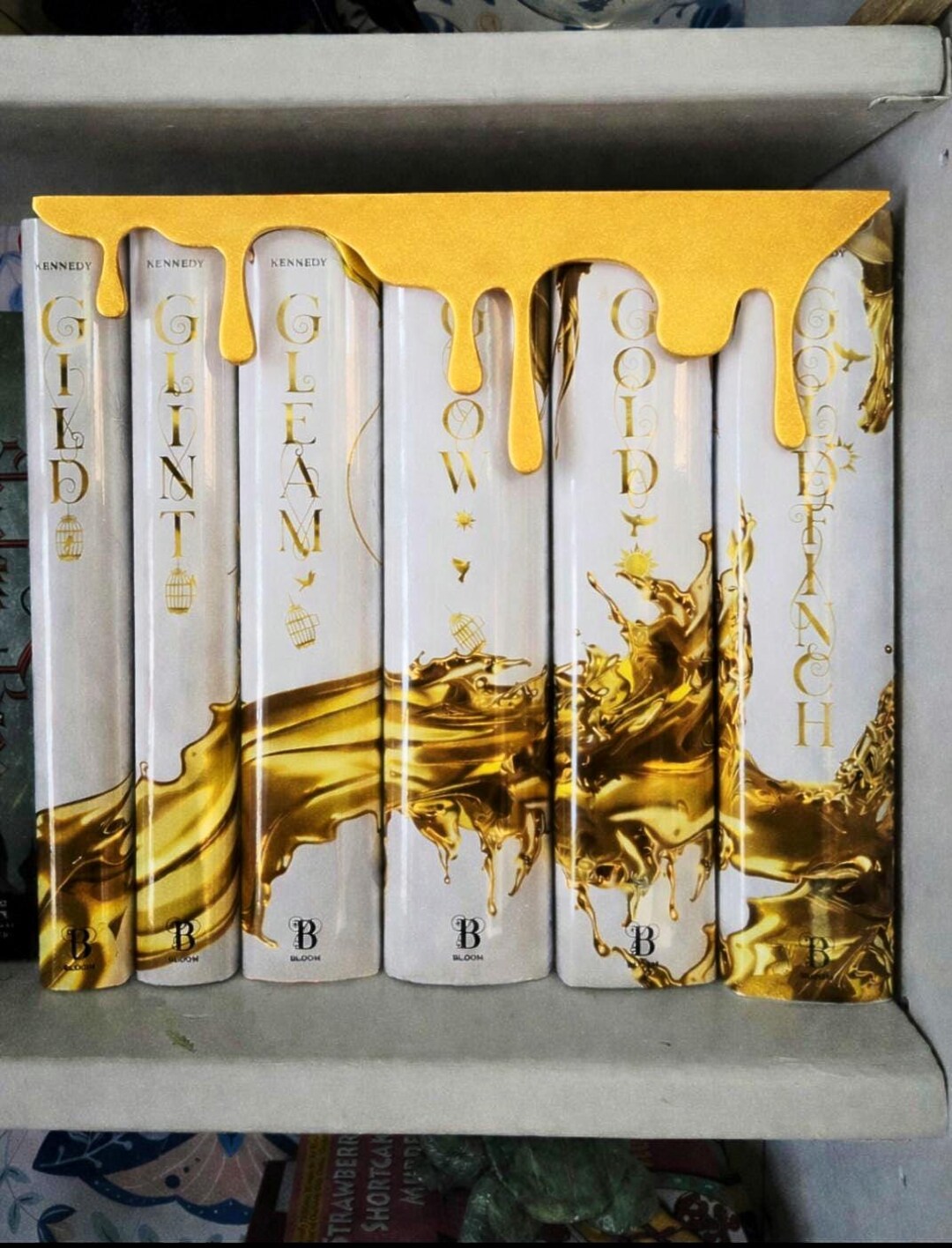 Dripping Book Overhang | Book Topper-gold | Quicksilver | Blood | Ooze ...