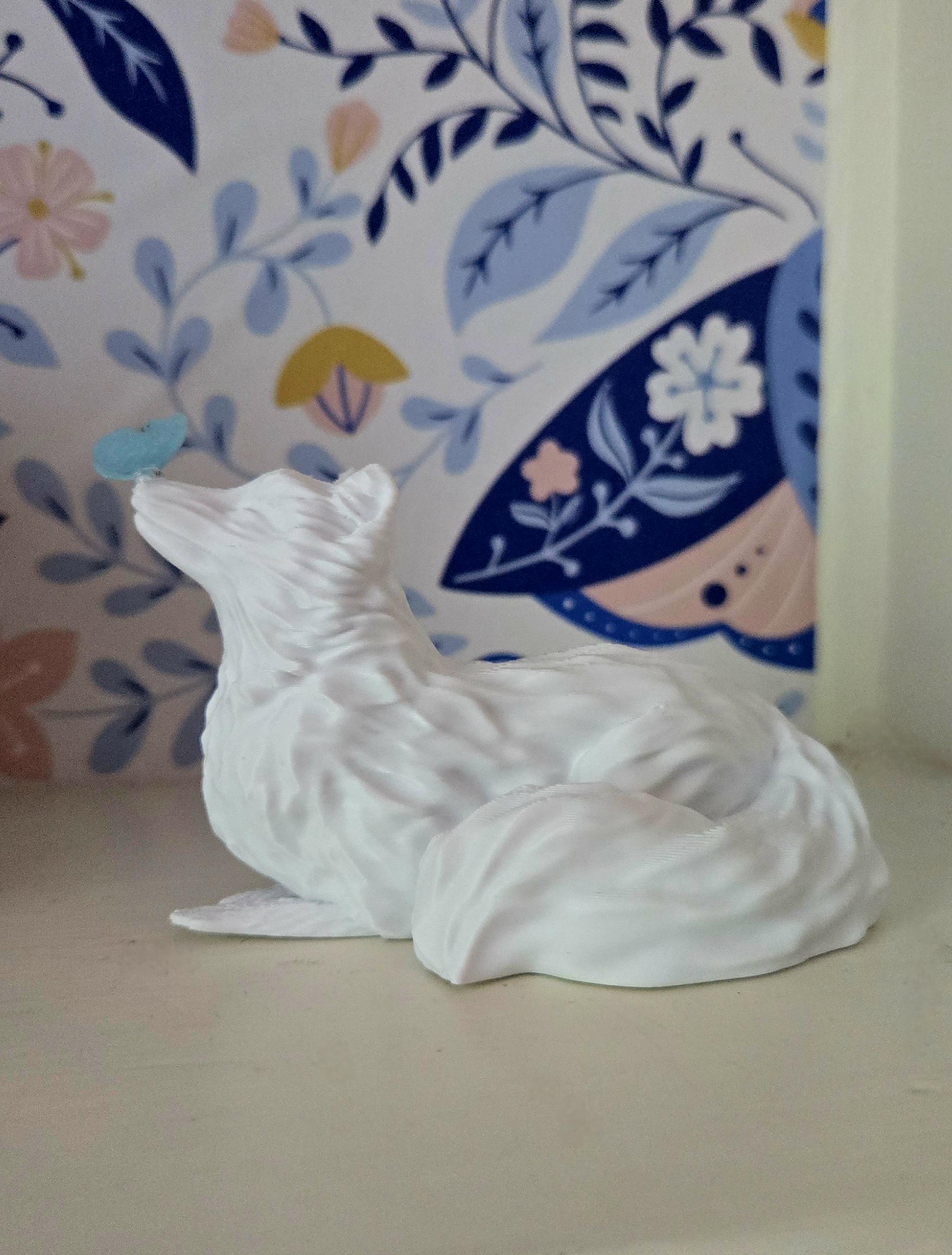 Quicksilver Fox With Blue Butterfly- Fantasy Book Merch-3d Printed-book ...