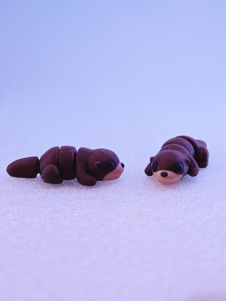 Mini Otter 3D Print Sensory Fidget Articulated Stocking Stuffers Sea ...