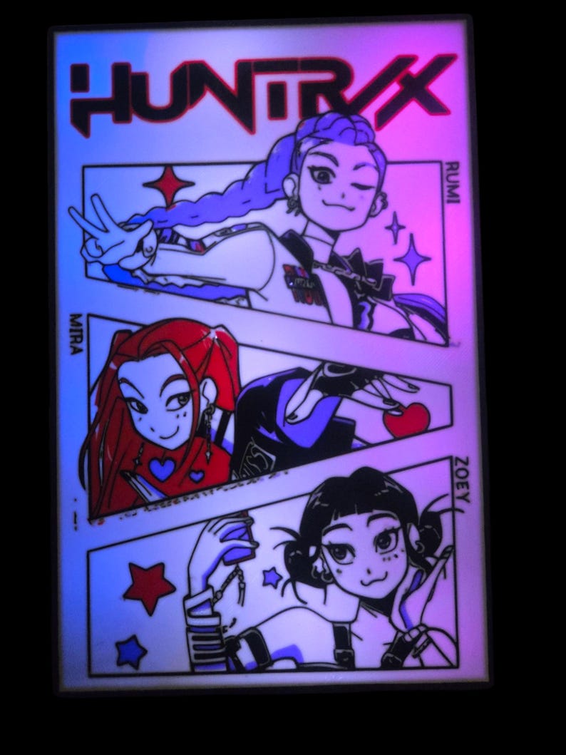 Huntrix | Kpop Demon Hunters | Huntr/x |rumi | Zoey | Lightbox |mira ...